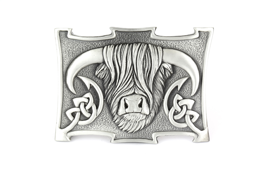 Highland Cow Kilt Buckle - Scottish Treasures